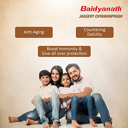 Baidyanath Jaggery Chyawanprash - 750gm | Made with Goodness of Gur ...