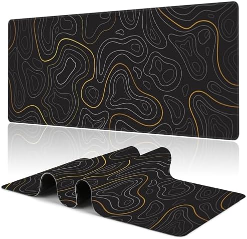 Amazon.com: Topographic Contour Extended Big Mouse Pad Large,Gaming ...