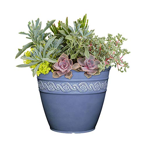 Snapklik.com : Classic Home And Garden Corinthian Resin Flower Pot Planter