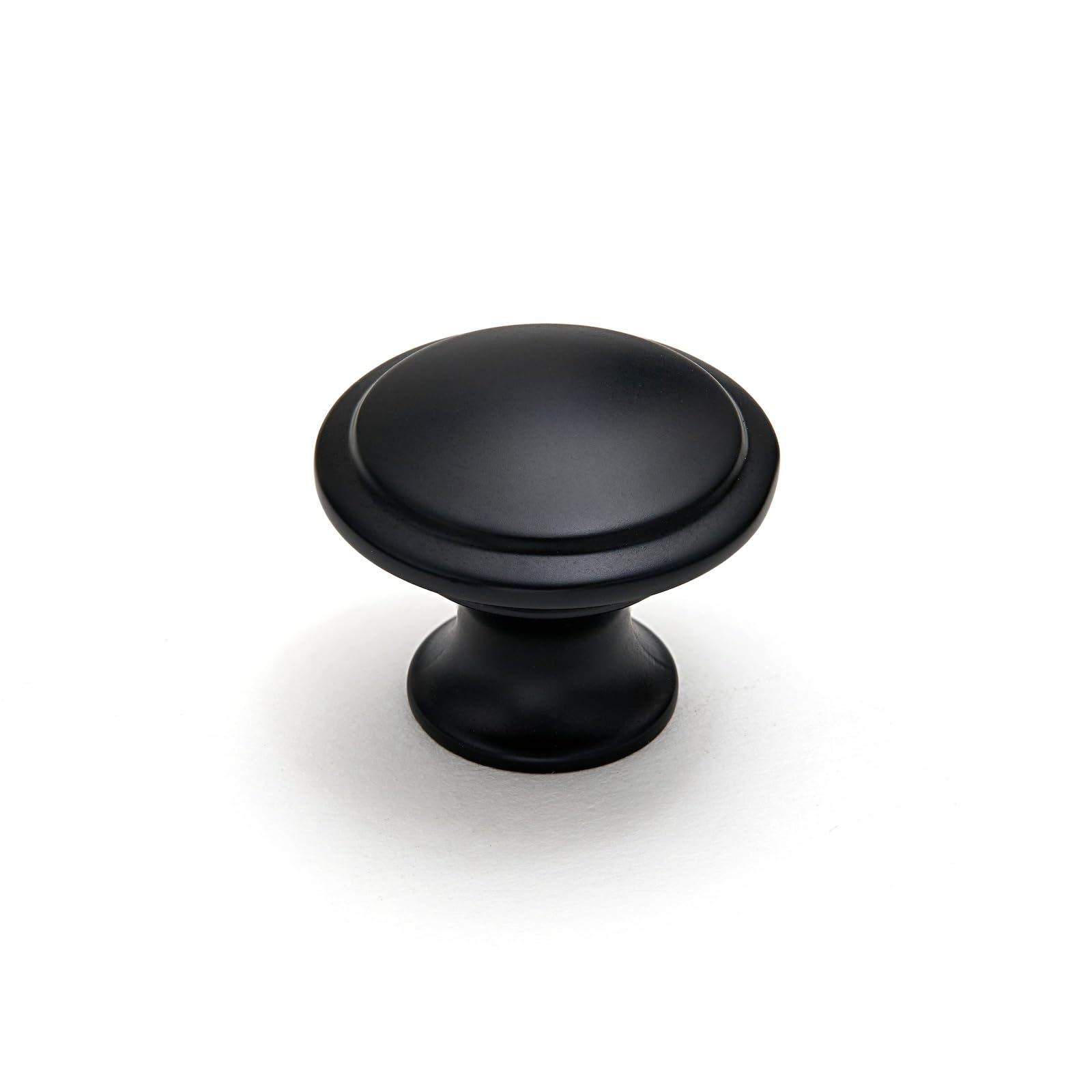 Aibeli 10 Pack Black Cabinet Knobs Matte Black Drawer Knobs Round 1 1/4 inch Kitchen Cabinet ...