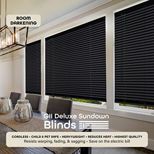 Cordless Room Darkening Mini Blind - 43 Inch Width, 64 Inch Length, 1 ...