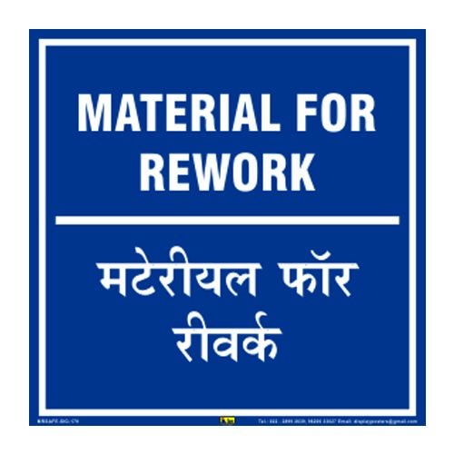 Mr. Safe - Material for Rework Sign Eco Vinyl Sticker 8 inch X 8 inch ...