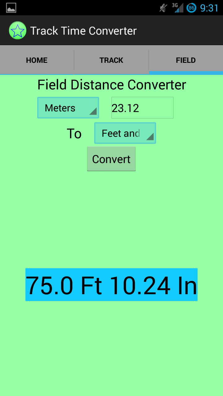 Track and Field Time Converter - App on Amazon Appstore