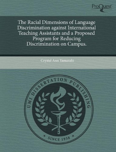 Buy The Racial Dimensions of Language Discrimination Against ...