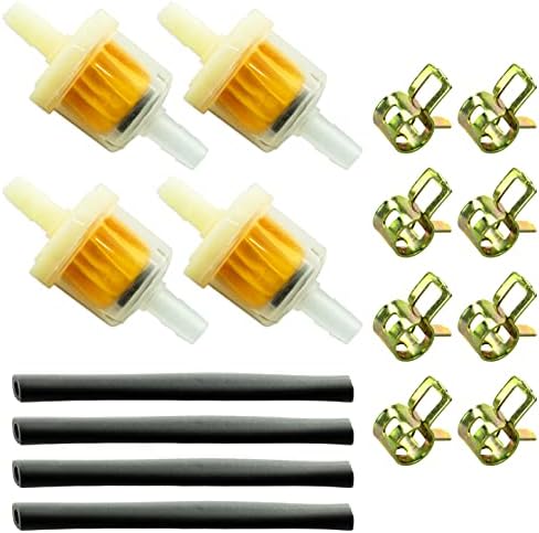 Vwoqiy Motorcycle Inline Fuel Filter Line Spring Clips Kit, Universal ...