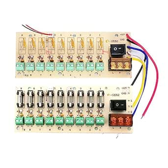 Amazon.com: 12V 24V DC Power Distribution 9-Way PCB Board Terminal ...