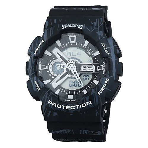 Spalding Analog-Digital Black Dial Men's Watch-SP120A : Amazon.in: Fashion