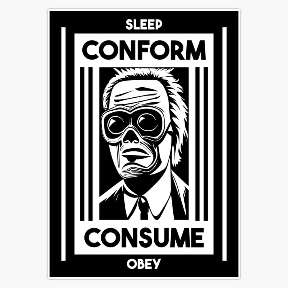 Amazon.com - They Live Movie Poster Bumper Sticker Vinyl Decal 5"