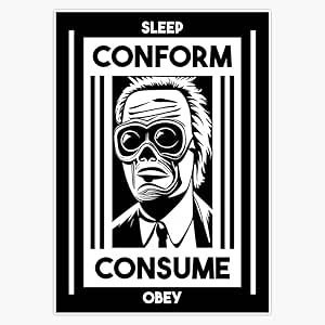 Amazon.com - They Live Movie Poster Bumper Sticker Vinyl Decal 5"