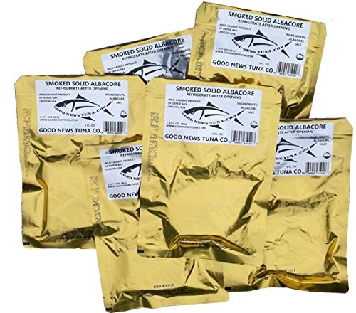 Amazon.com : Oregon Albacore Tuna Unsalted Canned Pouches 6- 8oz. Packs ...