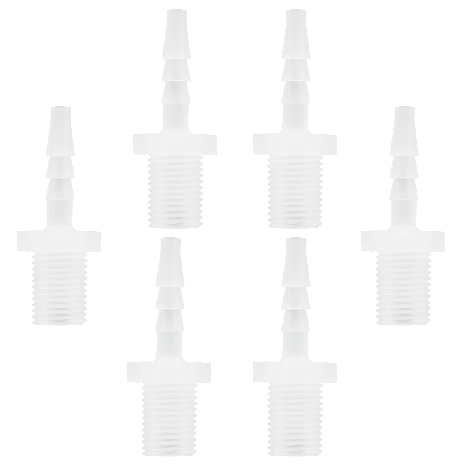 Snapklik.com : 6 Pcs Plastic Hose Barb Reducer Fitting,3/16" Barb X 1/4 ...