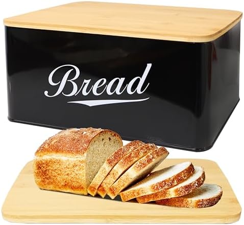 Amazon.com: Bodum Bistro Bread Box, Black: Home & Kitchen
