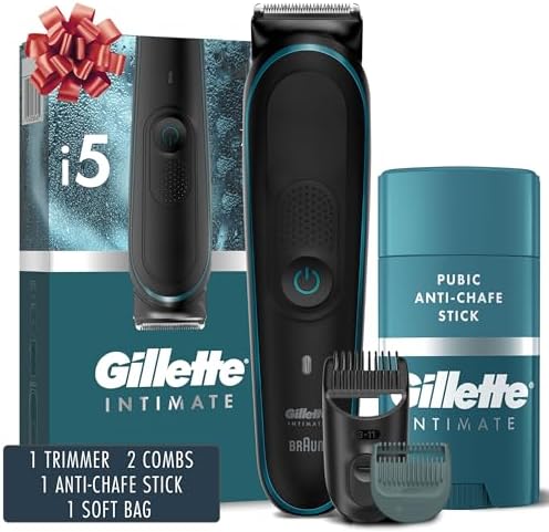 Amazon.com: Gillette Men's Pubic Trimmer, SkinFirst, Waterproof ...