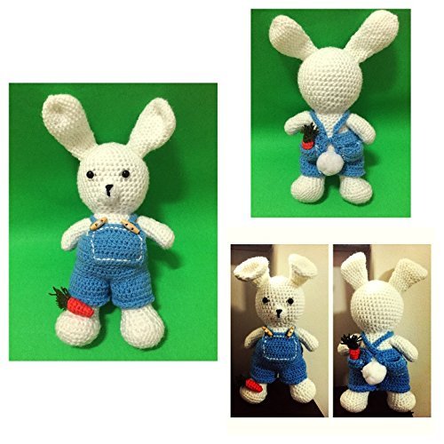 Amazon.com: 14 inch tall Crochet"Simon" Bunny Rabbit, Amigurumi Doll ...