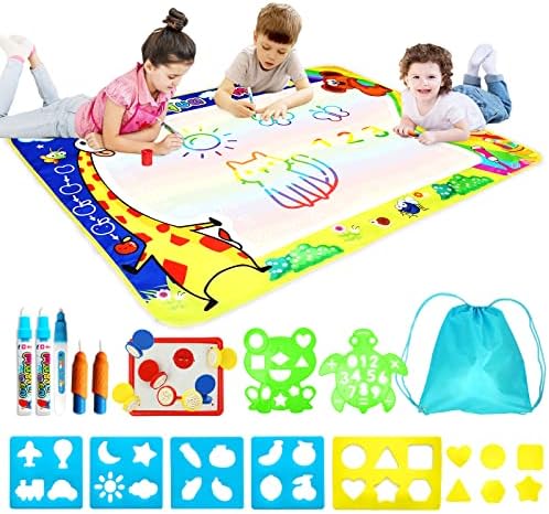 Jasonwell Aqua Water Doodle Mat 40 X 32 Inches Extra Large Magic ...