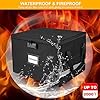 Amazon.com: Fireproof Document Box with Lock: Waterproof File Organizer ...