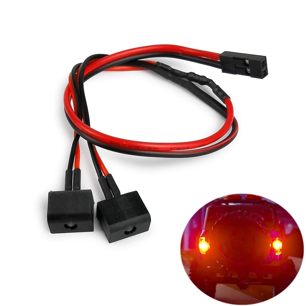 Snapklik.com : LED Taillights Red Rear Lights Upgrade For 1/24th Axial ...