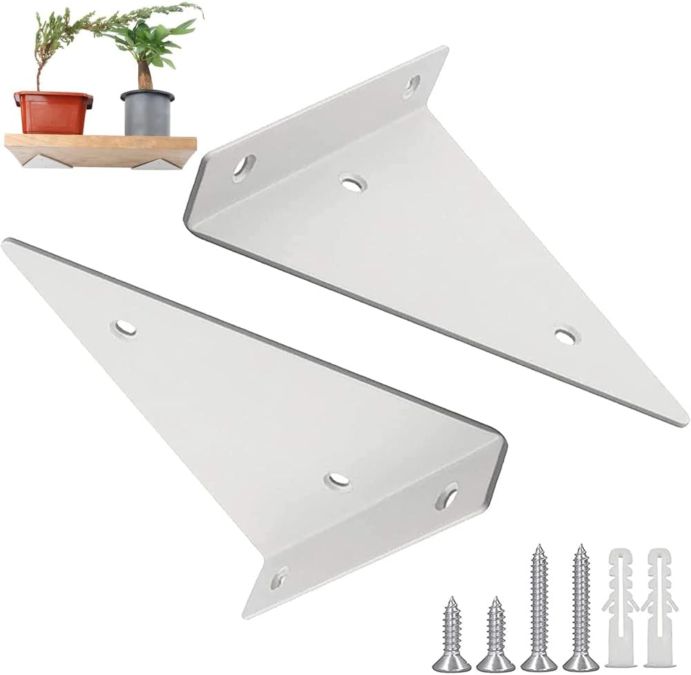 2 Pezzi Staffe Per Mensole, Staffa Mensola Galleggiante, Staffa Da ...