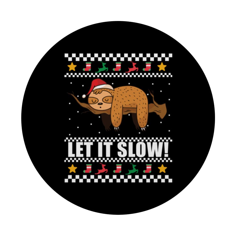 Santa Sloth Memes LET IT SLOW! Funny Sloth Santa Ugly Christmas