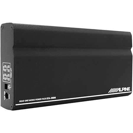 Alpine KTA-200M Mono 400-Watt DDP Power Pack Amplifier with PowerStack ...
