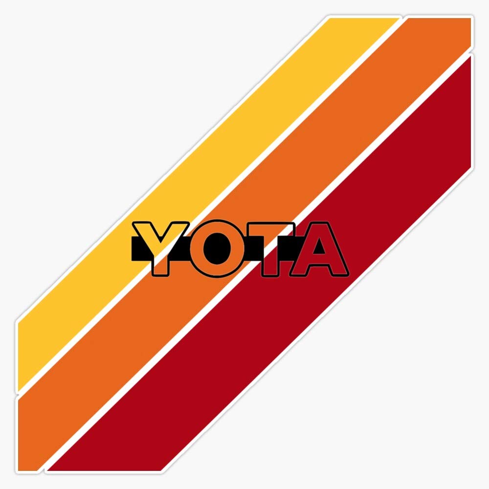 Amazon.com: Yota Stripes Retro Style Bumper Sticker Window Vinyl Decal ...
