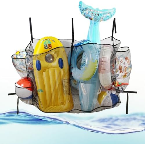 Amazon.com: Extra Large Pool Toy Float Storage Net - 71 * 47in Hanging ...