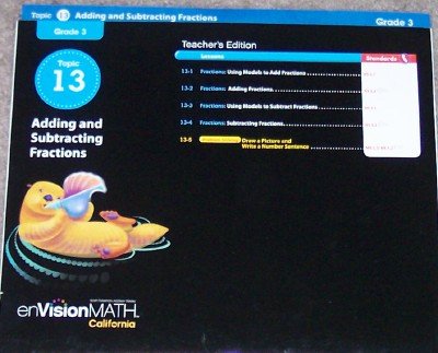 Teacher's Edition Grade 3 Topic 13 (Envision Math, California): Scott ...