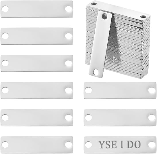 Amazon.com: UNICRAFTALE 40Pcs 40mm Rectangle Connector Charms 304 ...