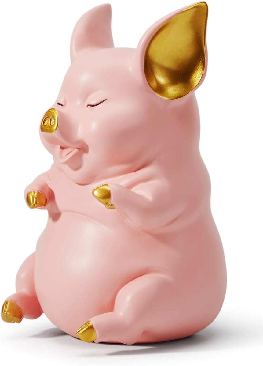 Amazon.com: NENBOLEC Piggy Bank Coin Bank Modern Sculpture Decor Owl ...