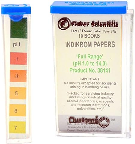 10140 Indicator Papers-Full Range (pH 1.0 to 14.0) Fisher Scientific ...