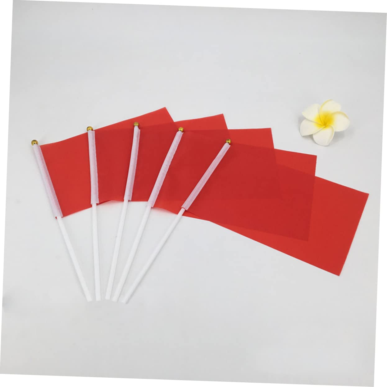 CLISPEED 100pcs Competition Holding Flag Square Hand Waved Flag Small ...