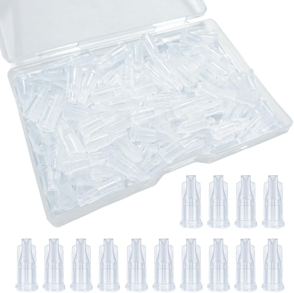 100 Pack Luer Lock Syringe Caps for Luer Slip Lock Tip Leak-Free ...
