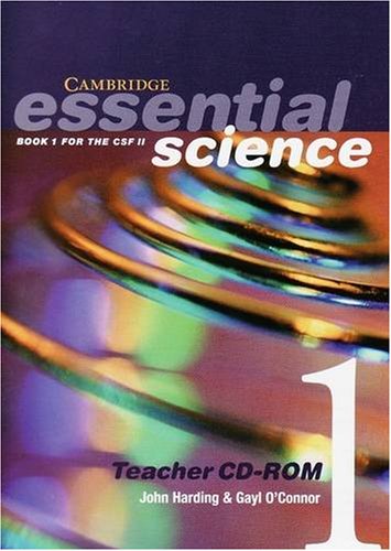 Cambridge Essential Science Book 1 Teacher CD-ROM: Book 1 for the CSF ...
