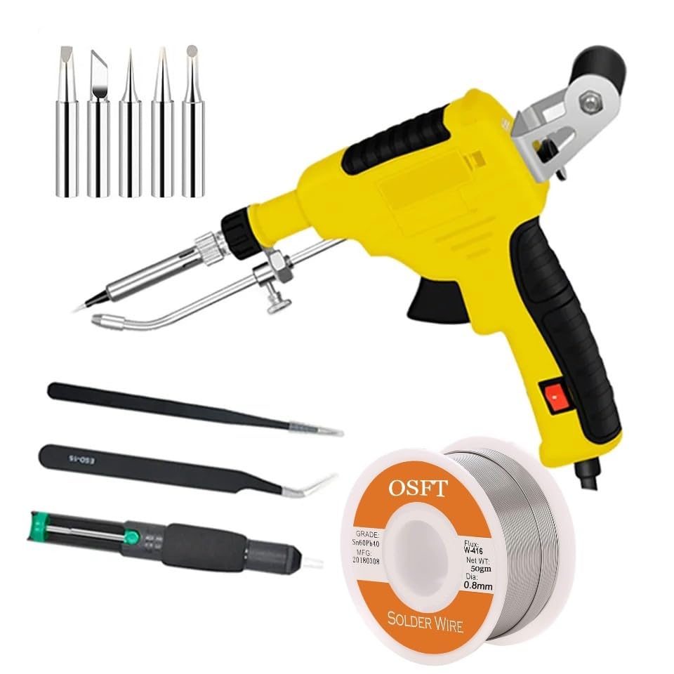 OSFT Soldering Gun, Automatic 60W Electronics Solder Temperature ...