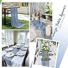 Amazon.com: 8 Pack Dusty Blue Cheesecloth Table Runners 20x120 Inch ...