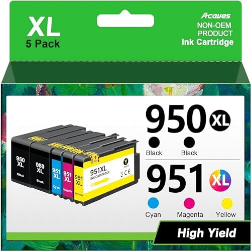 950XL 951XL Combo Replacement for HP 950 951 Ink cartridges Combo Pack ...