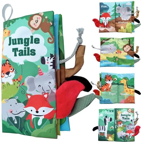 Kidology Learning Tails Book, Children's Tail Cloth Book Set, Tear ...