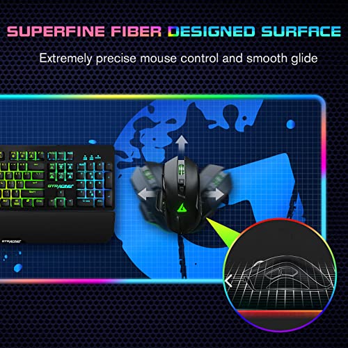 Snapklik.com : GTRACING RGB Gaming Mouse Pad, Large Extended Soft Mousepad