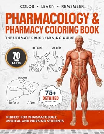 Pharmacology and Pharmacy Coloring Book: Ultimate Drug Learning ...