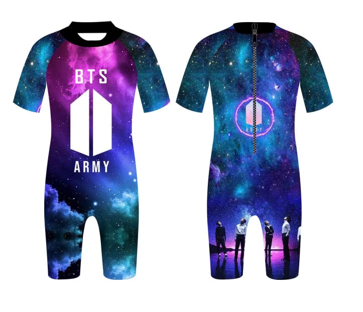 Buy Baby & Sons BTS Swimsuit One Piece Swimwear with Zipper (4-6 Years ...