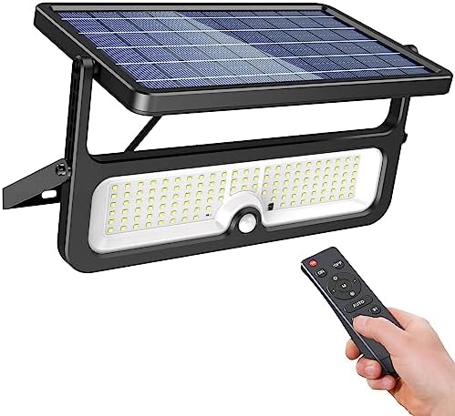 Allsmartlife Solar Street Lights Outdoor Waterproof, 2-Pack 1000lm 180 ...