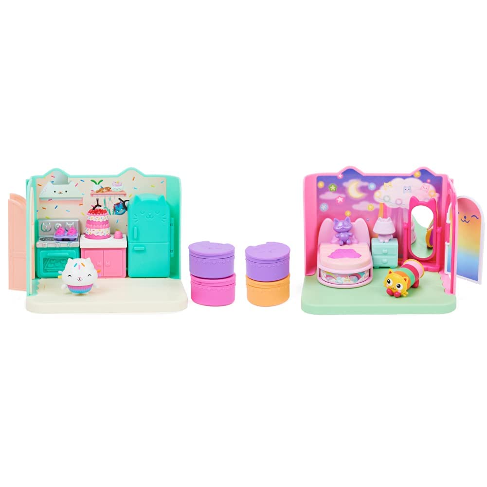 Gabby's Dollhouse Deluxe Room Bakey with Cakey Kitchen Playset & Gabby ...