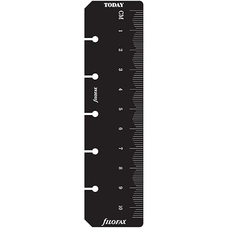 Filofax Mini Ruler Page Marker - Black : Amazon.co.uk: Stationery ...