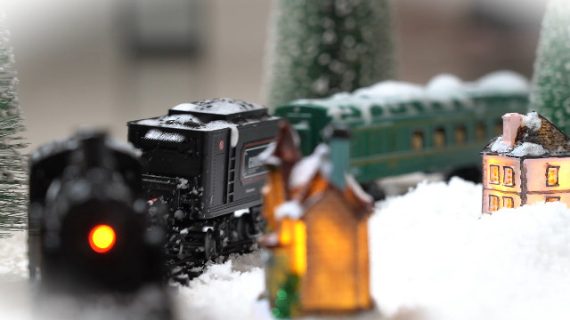Watch Electric train set under Christmas tree on Amazon Live
