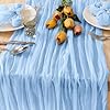Amazon.com: MLMC 8 Pack Baby Blue Cheesecloth Table Runner 10ft Rustic ...