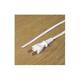 Amazon | ACプラグ付き 0.75SQ 平行2線 コード 2m VFF 電源コード 白色 | 延長コード | DIY・工具・ガーデン 通販