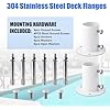 2pcs Pool Deck Flanges, Stainless Steel Pool Ladder Flanges Pool Stair ...