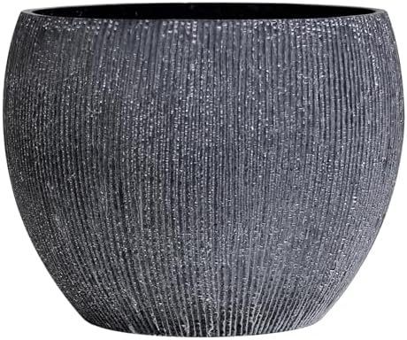 Amazon.com : Olly & Rose Extra Large Plant Pot - Charcoal XL Garden ...