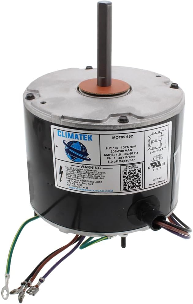 Trane Upgraded Condenser FAN MOTOR 1/4 HP Replaces MOT8914 MOT08914 ...