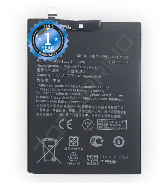 ZQTCIPRINO® Original C11P1706 Battery for Asus Zenfone Max Pro M1 / M2 ...